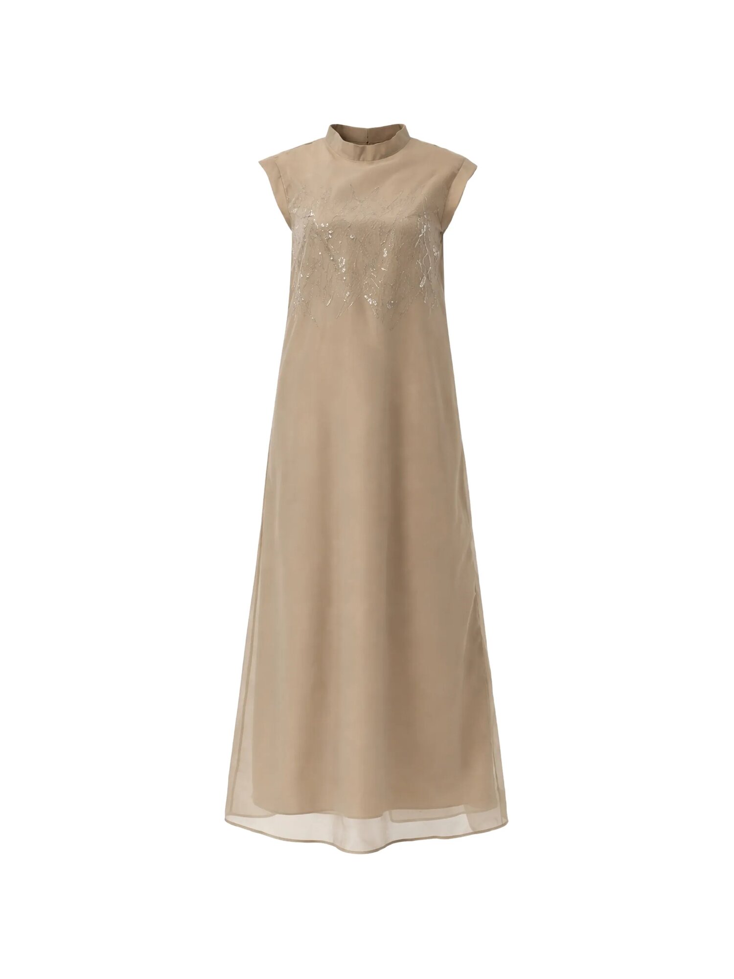 Платье Sequin-embellished sleeveless maxi dress