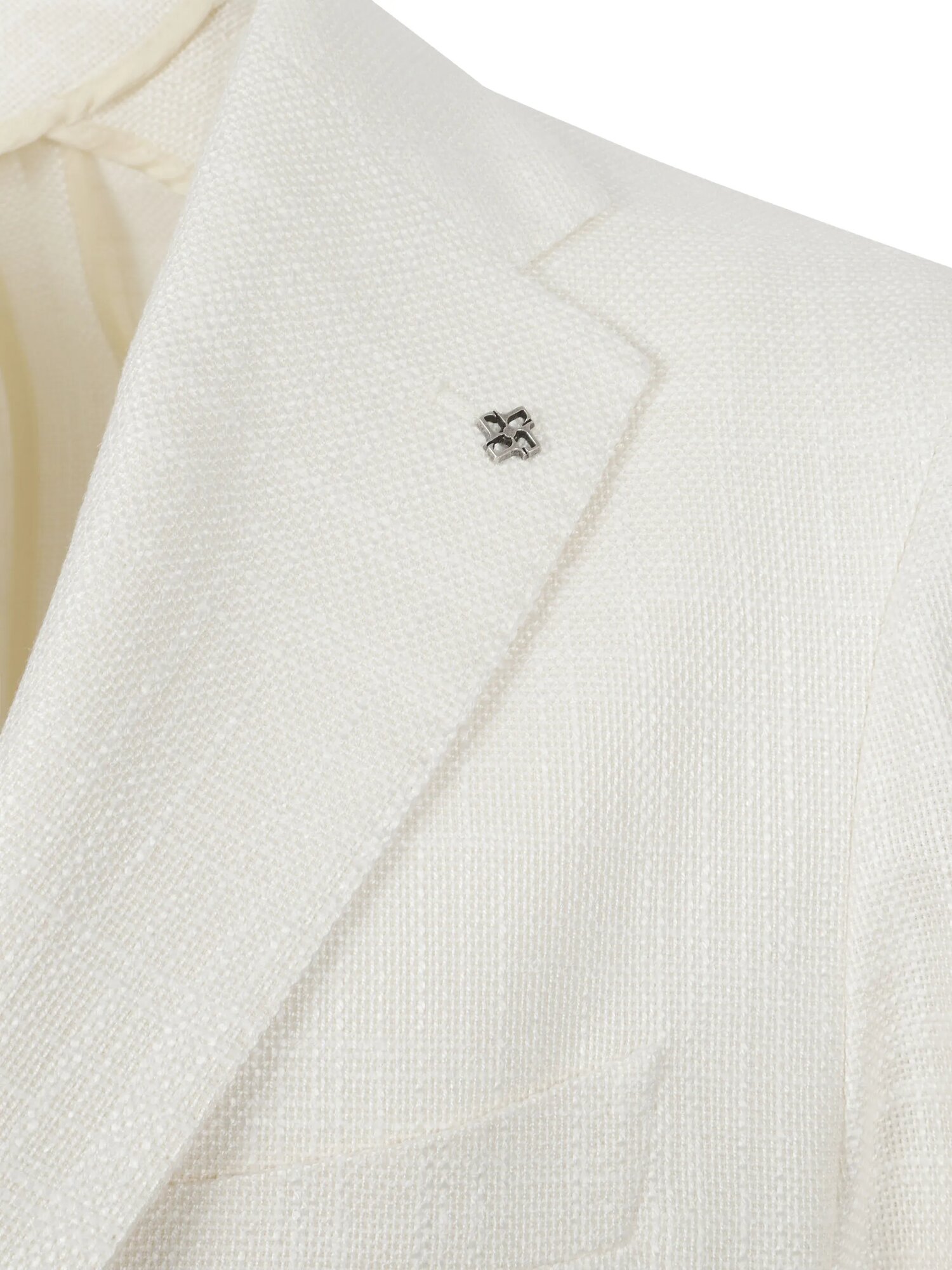 Пиджак Tagliatore Logo-pin textured blazer, размер 46, разноцветный — фото 1