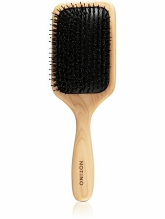 Расческа Notino Hair Collection Flat brush with boar bristles, черный