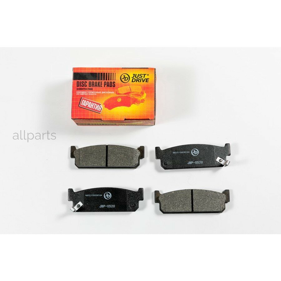 JUST DRIVE JBP0520 Колодки тормозные дисковые, задние