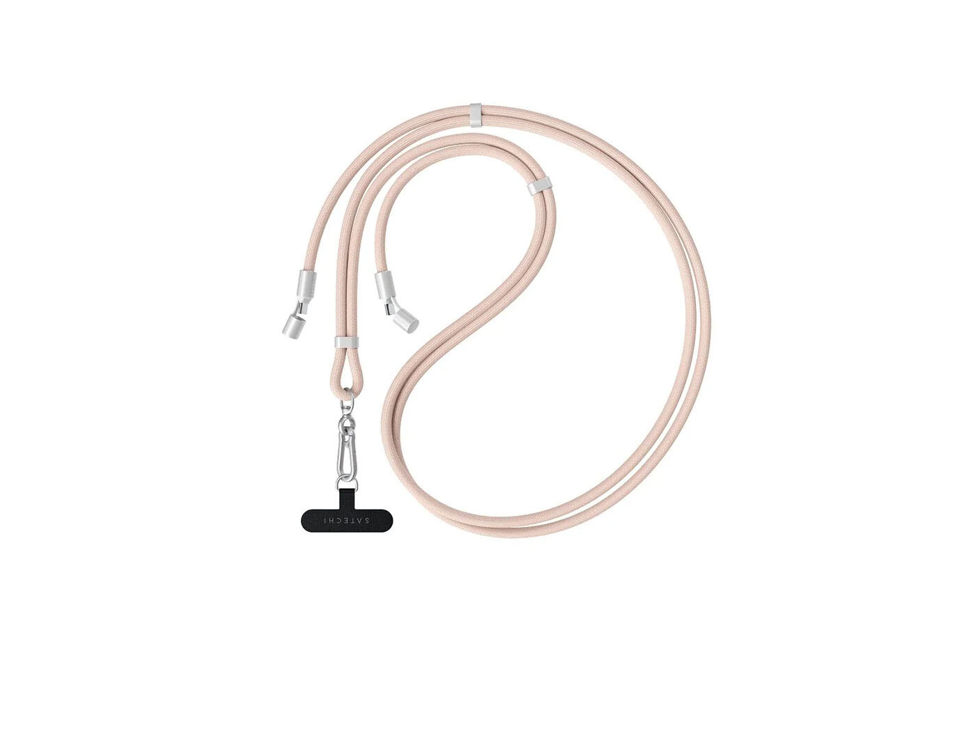 Кабель Satechi OntheGo USB-C Lanyard Cable, USB-C to USB-C для зарядки и передачи данных (до 60W), Розовый, ST-LOTGLR