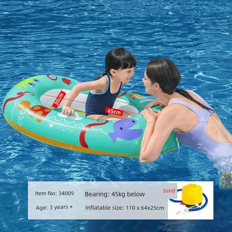 Надувной детский водный аттракцион Bestway: круг для плавания, лодка, плавательный матрас, игрушка-каталка для малышей