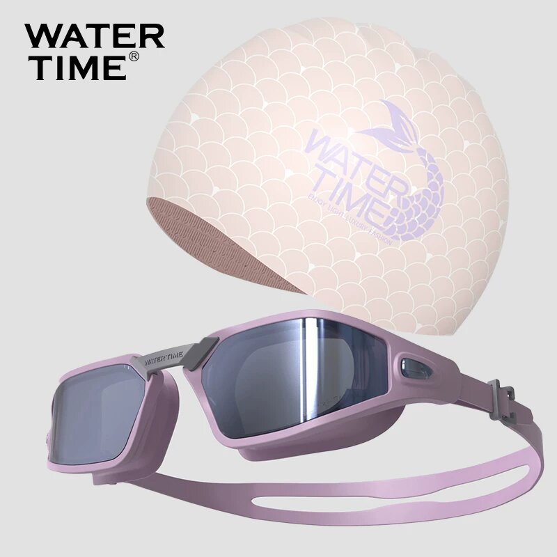 Очки для плавания WaterTime для мужчин и женщин, противотуманные водонепроницаемые очки высокой четкости для плавания с