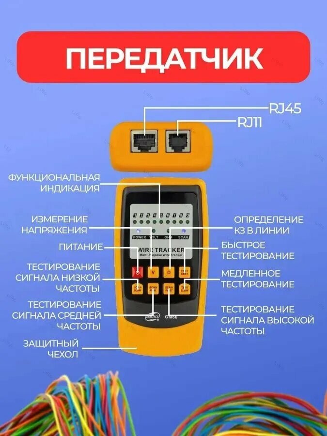 Трассоискатель Benetech GM60 / Сетевой тестер — фото 1