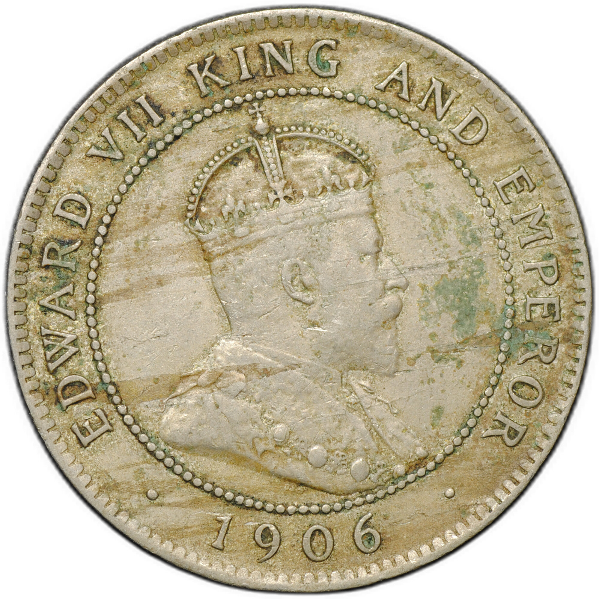 Монета 1 пенни 1906 Ямайка
