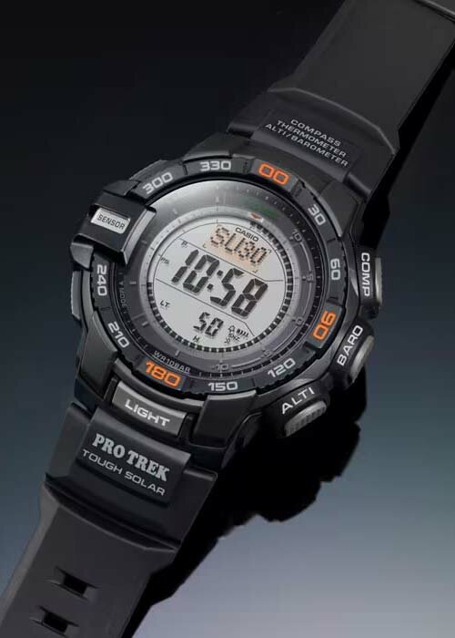 Наручные часы CASIO Pro Trek, зеленый, — фото 1
