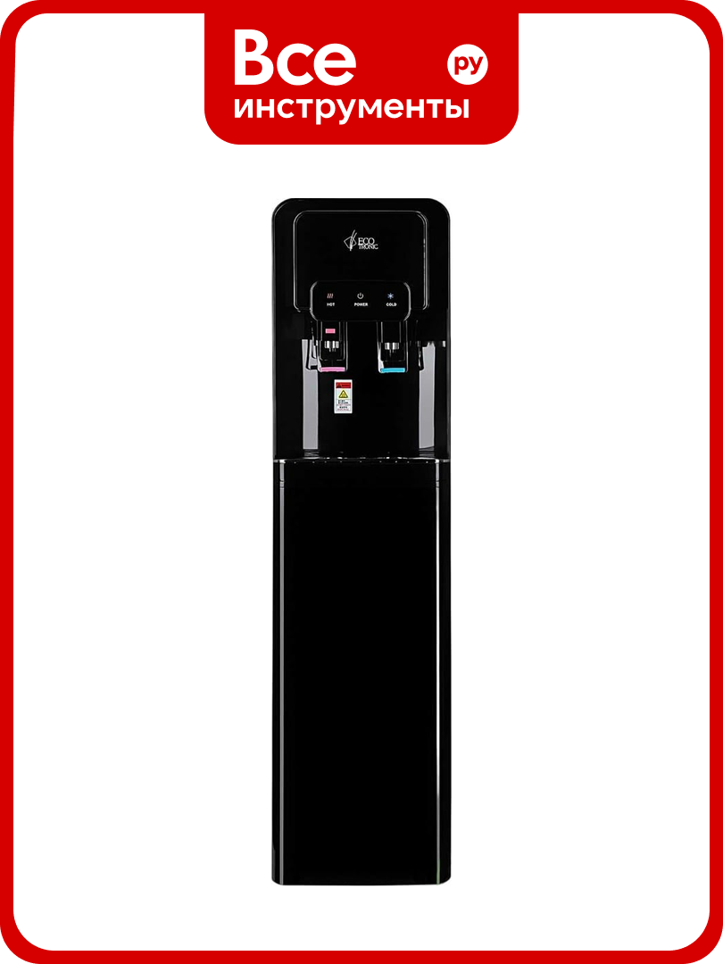 Проточный кулер‑пурифайер для воды ECOTRONIC A62‑U4L Black 11645 ETK11645/ напольный, ультрафильтрация