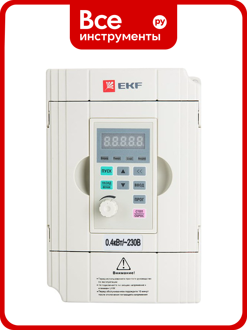 Преобразователь частоты EKF 0,4/0,75кВт 1х230В VECTOR-100 PROxima SQVT100-0R4-1B