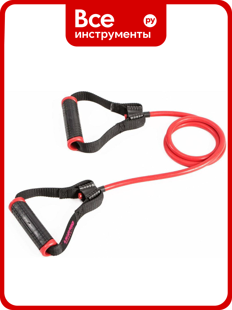 Трубчатый амортизатор LivePro Toning Tube высокое сопротивление, красный NL LP8405-L-RD 00-00-00, групповых тренировок
