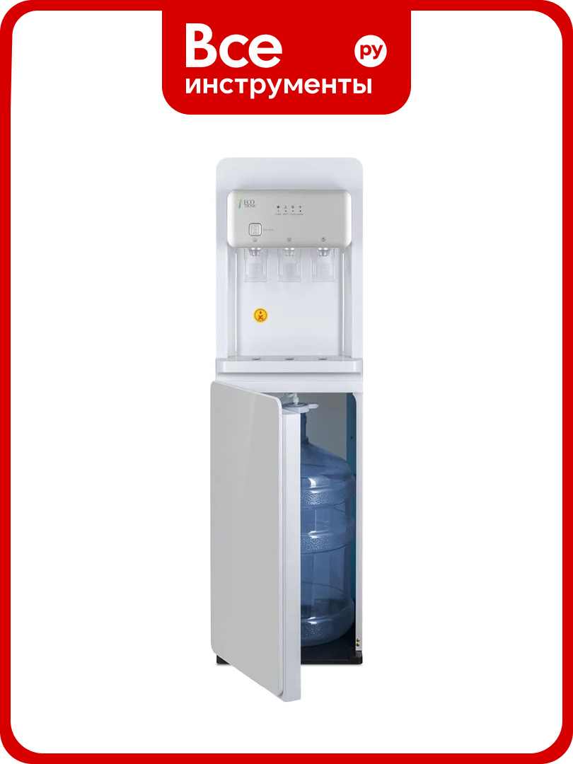 Напольный кулер ECOTRONIC K43-LXE White-silver с нижней загрузкой 12560