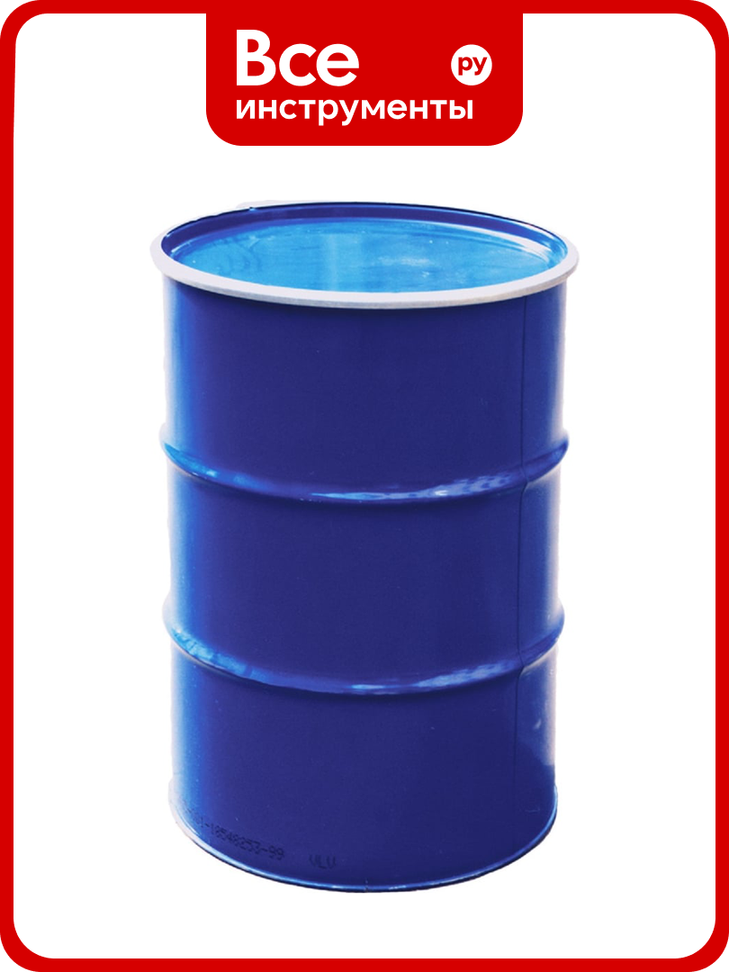 Бочка стальная Тара. ру 210л с крышкой и обручем 0,9x0.8x0.9 RAL 5010, цв. синий