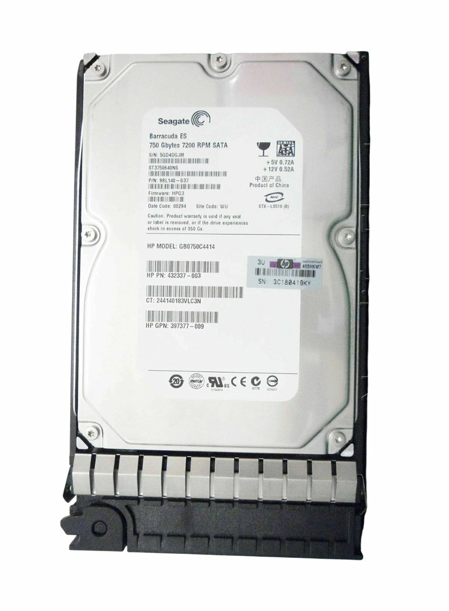 Жесткий диск HP 750Gb 7200 SATAII 3.5" HDD 9BL148-037