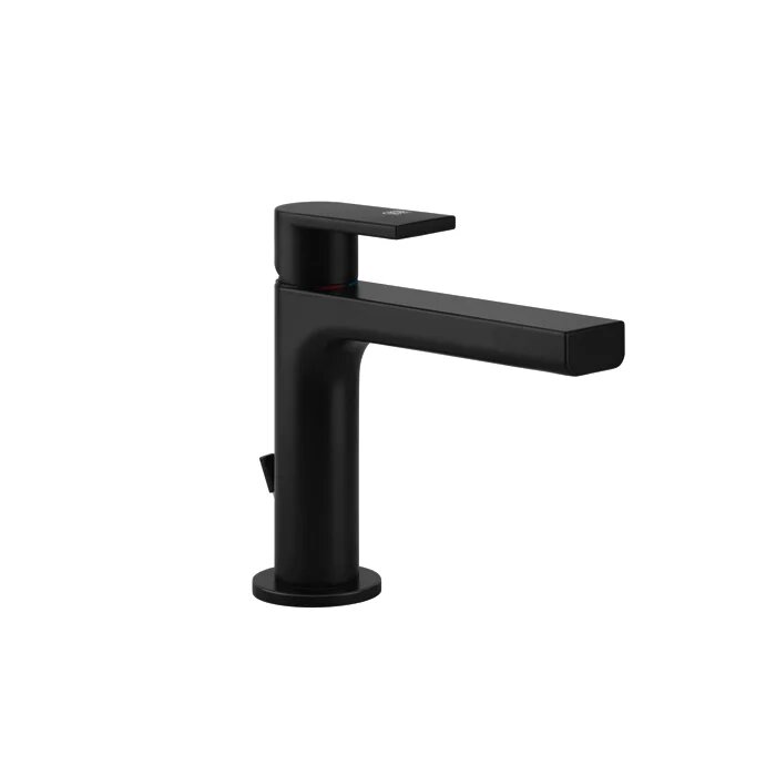 Смеситель для раковины Gessi 38601 черный, матовый, кран для ванной в раковину, из латуни, рычажный, с керамическим картриджем, с донным клапаном