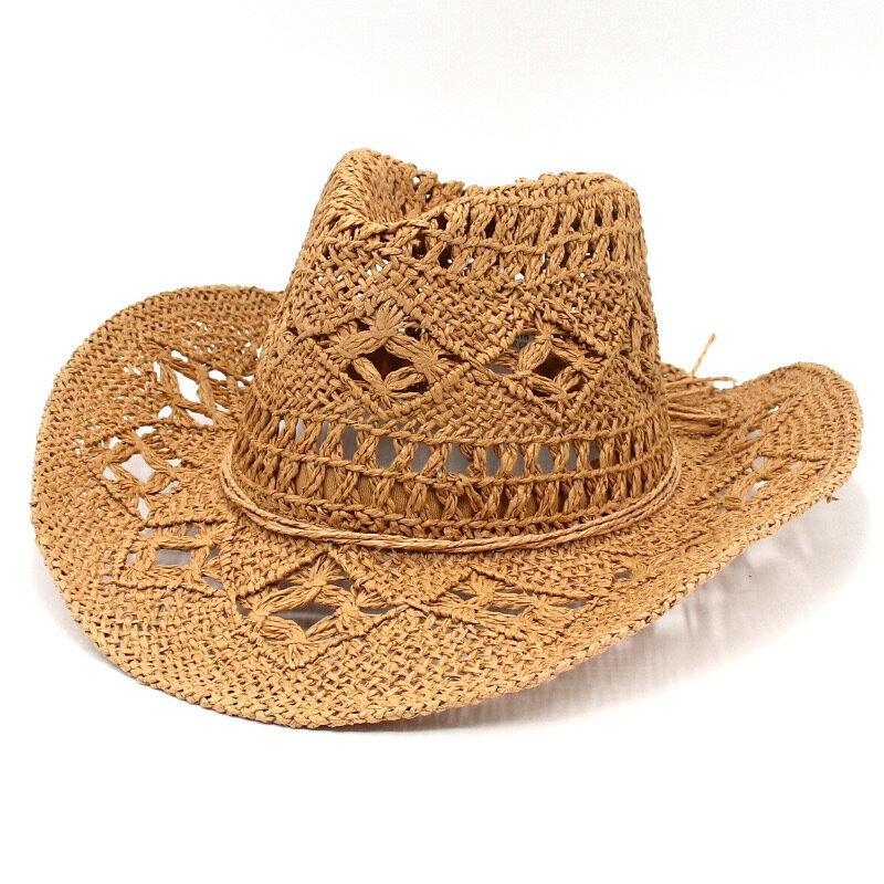 DIY Шляпа Деним Пустая Женская Весенняя Ручная Вязаная Солома