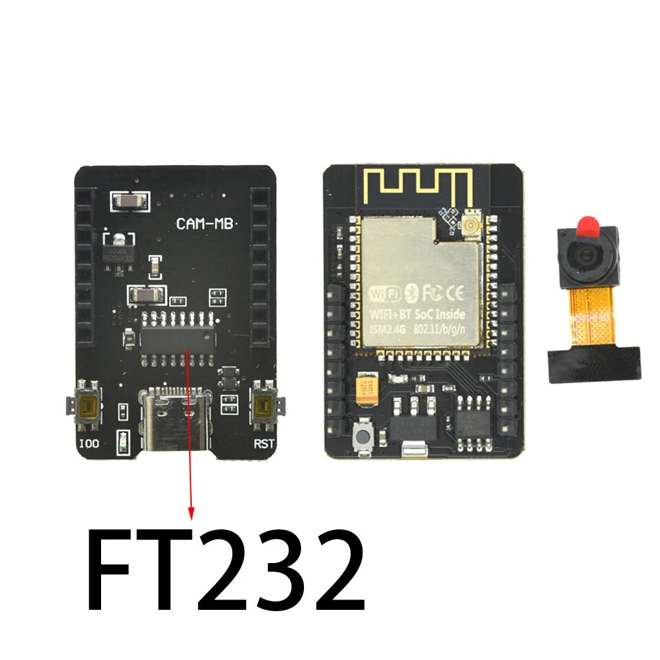 Модуль ESP32-CAM с FT232, OV2640, kit