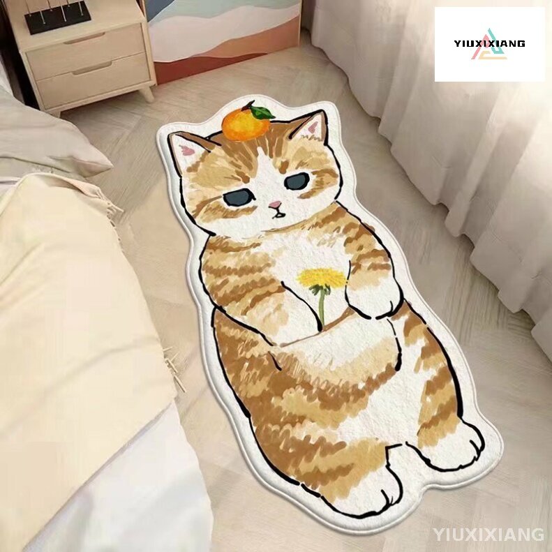 Эксклюзивный плед с кошачьим принтом из искусственного кашемира для гостиной и спальни 60 на 120 см стирка в машинке