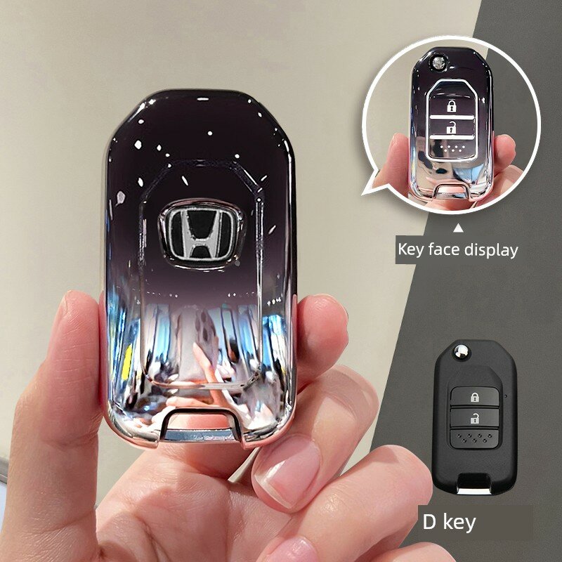 D-стиль градиентный звездный черный брелок одинарная оболочка для Honda 2023 модели