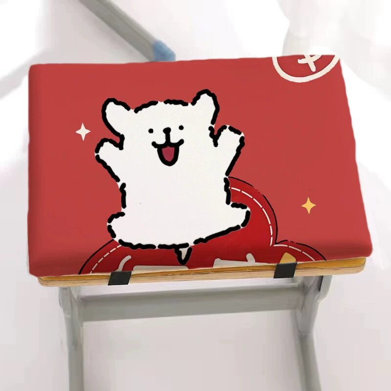 Подушка-сидушка для офиса и дома с рисунком щенка в стиле линейной графики, забавная, плюшевая, для длительного