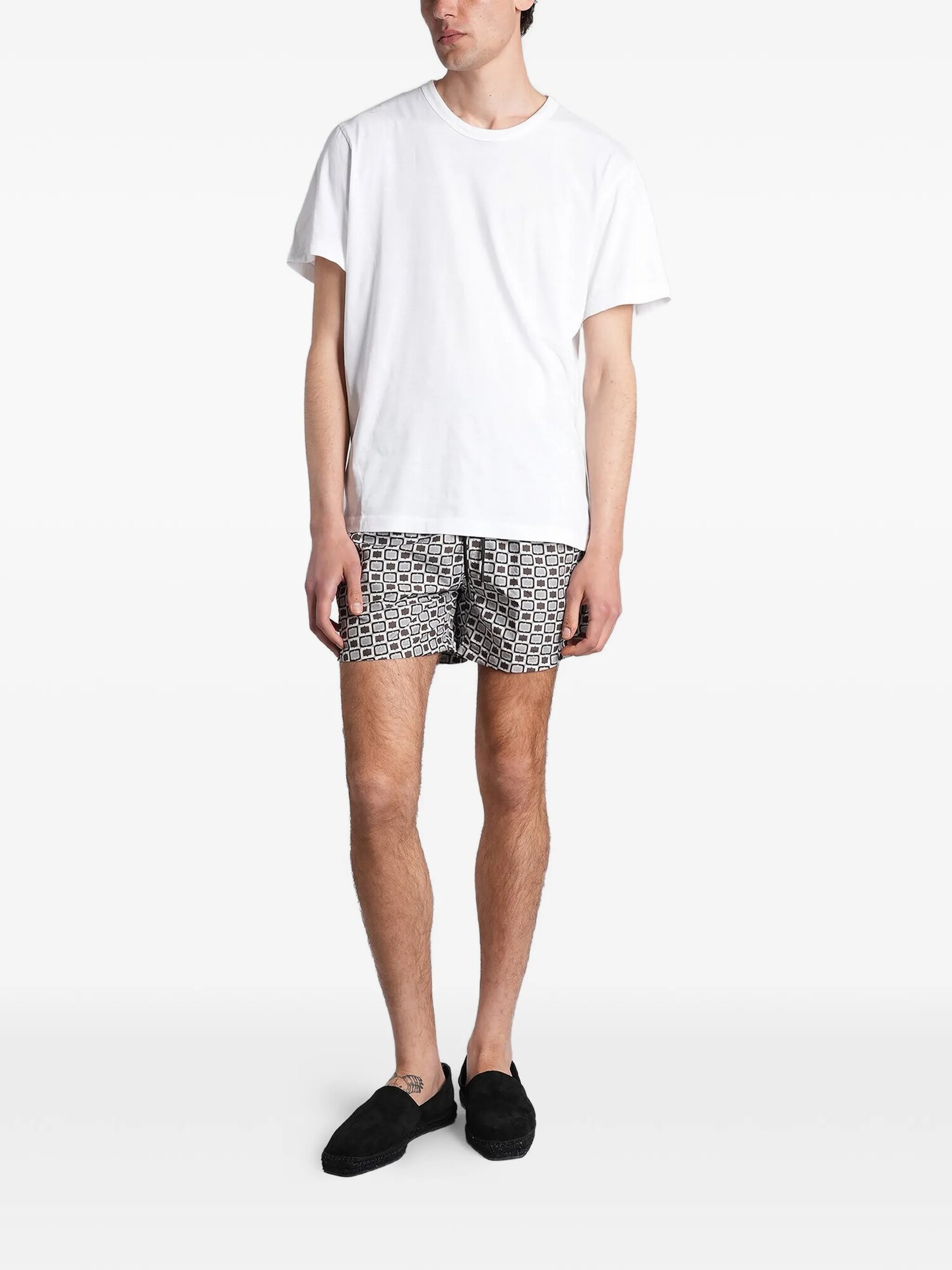 Шорты для плавания Tagliatore Geometric-print drawstring swim shorts, размер 50 — фото 1