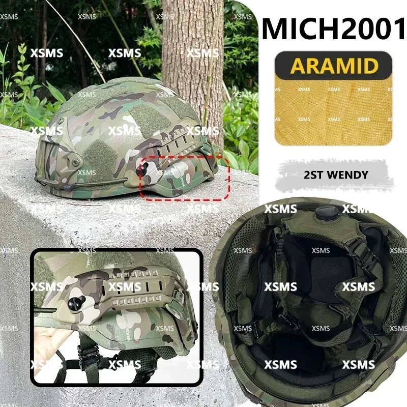 FAST WENDY Aramid шлем черный M-L, MC MICH2 Aramid