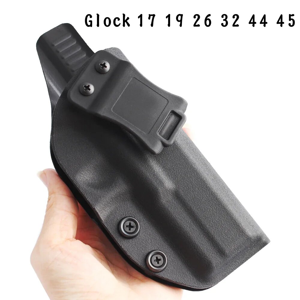 Кобура IWB Kydex для Glock 17 19 26 32 44 45, черная