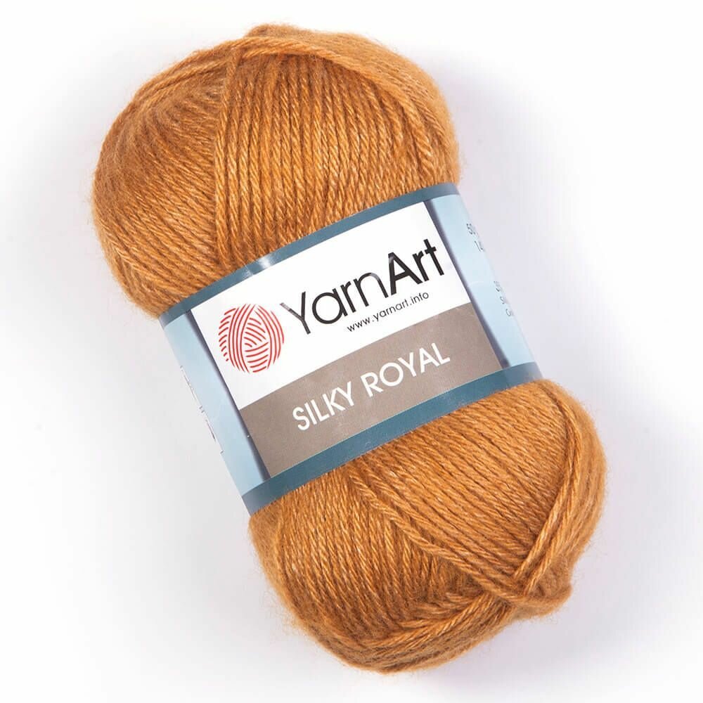 Пряжа Шелк Рояль (Silky Royal) упаковка 5 мотков 35% шёлк вискоза 65% мериносовая шерсть цвет 445 бежевый