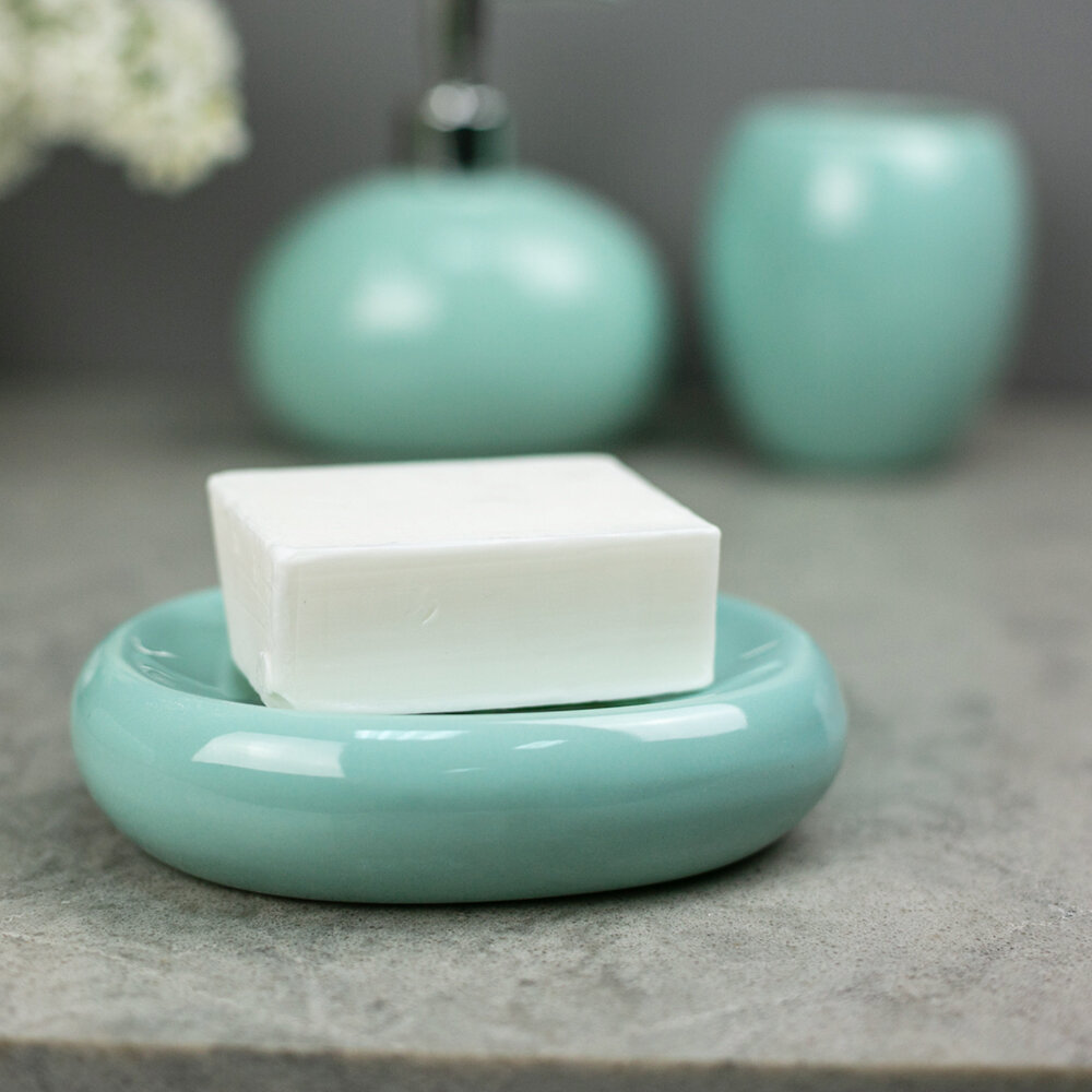 Мыльница настольная для ванной BATH PLUS керамика Mint