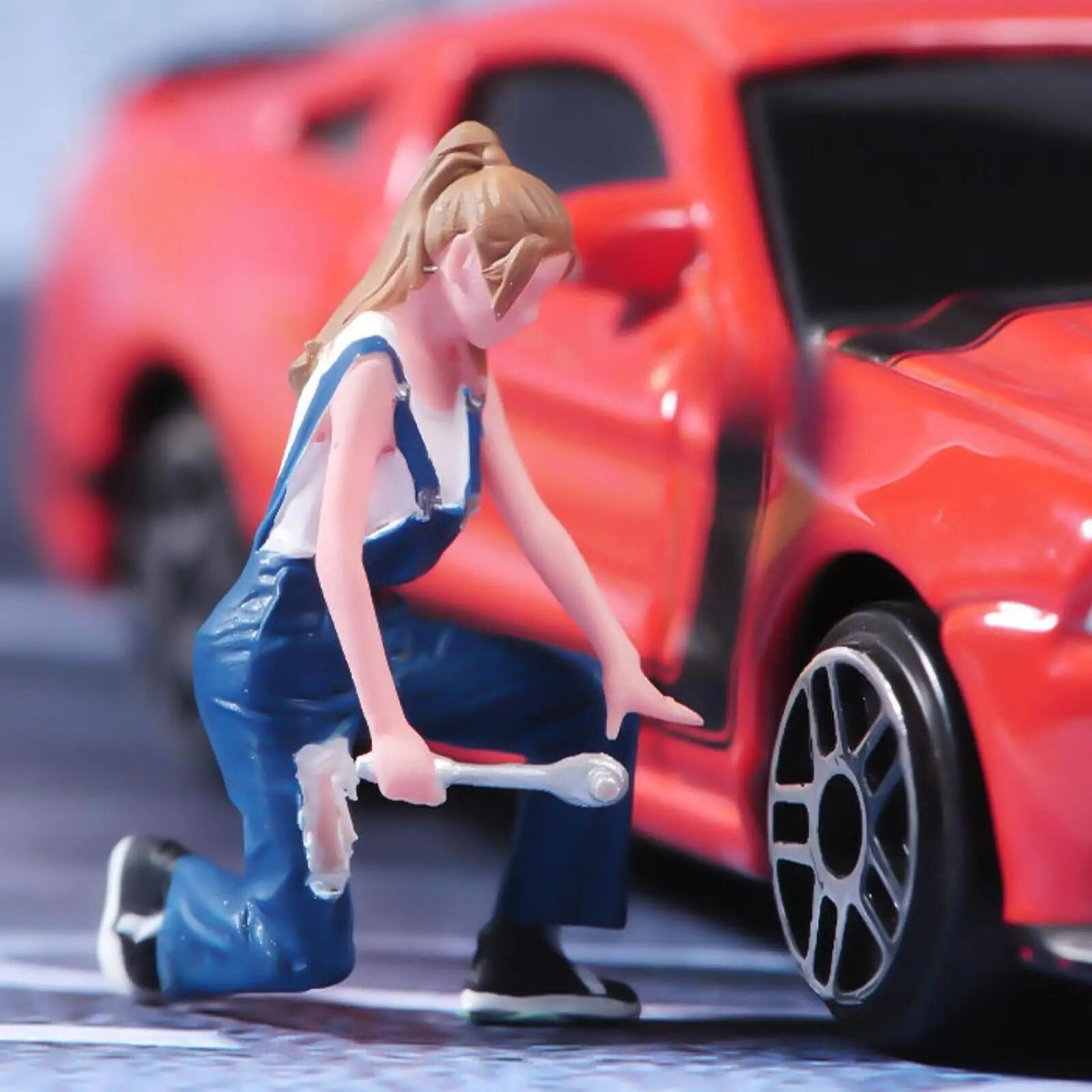 Sunnimix миниатюрные фигурки автомехаников 1:64