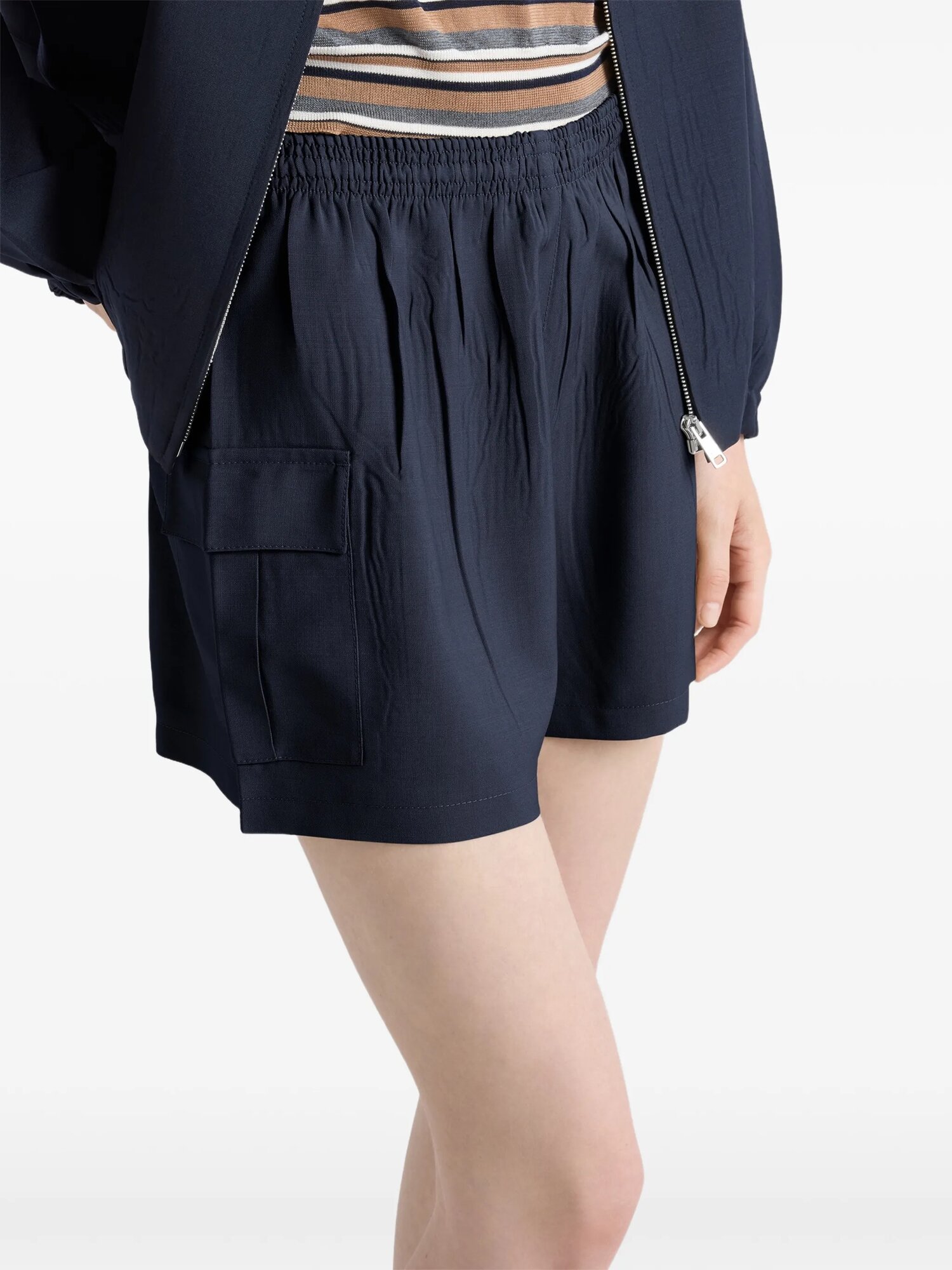 Шорты Prada Light mohair shorts, размер 42, blue — фото 1