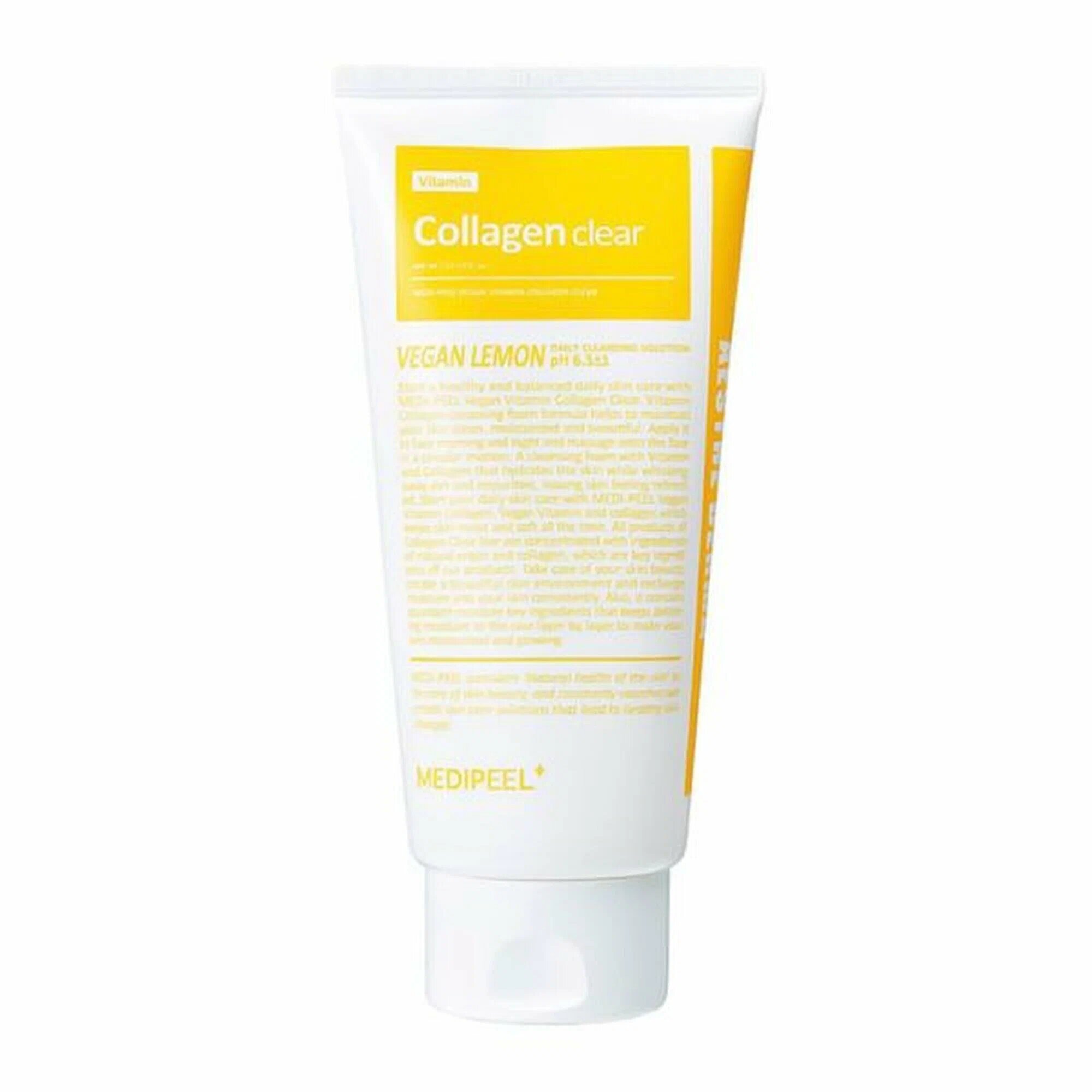 Осветляющий гель-пенка с коллагеном и облепихой MEDI-PEEL Vegan Vitamin Collagen Clear 120 мл