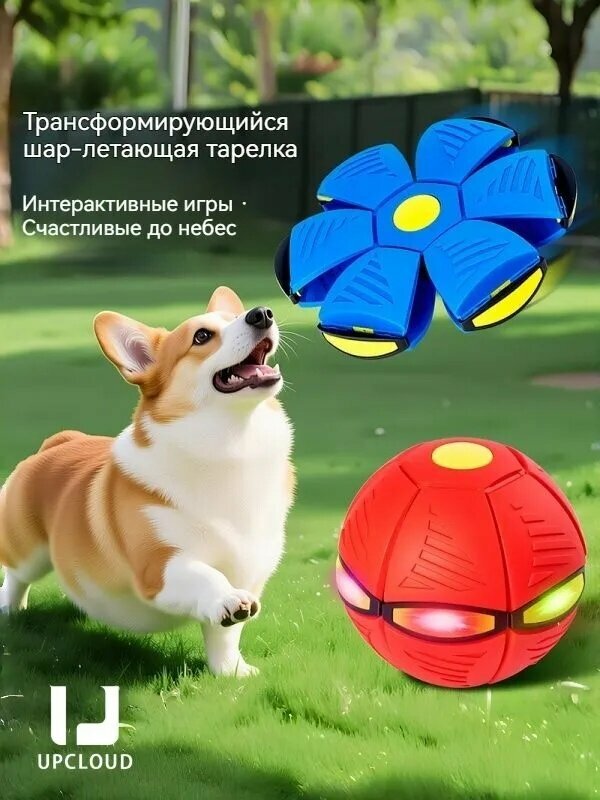 Игрушки для домашних животных, Деформационный шар Нло, UPCLOUD Прыгающие игрушки+красный