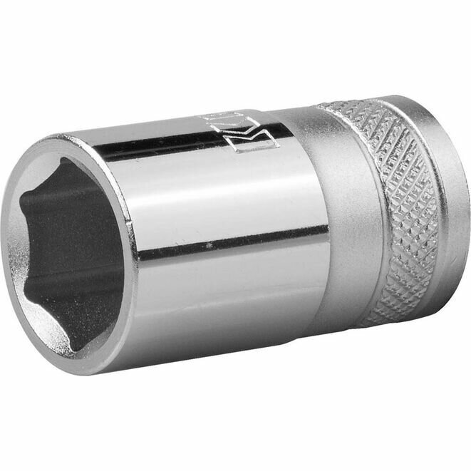 Торцовая головка KRAFTOOL 1/2", 15 мм, Cr-V сталь, хромированная