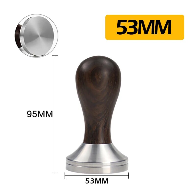Подставка для тампера Kisshome из орехового дерева 51/53/58 мм Коричневый, 53mm Tamper