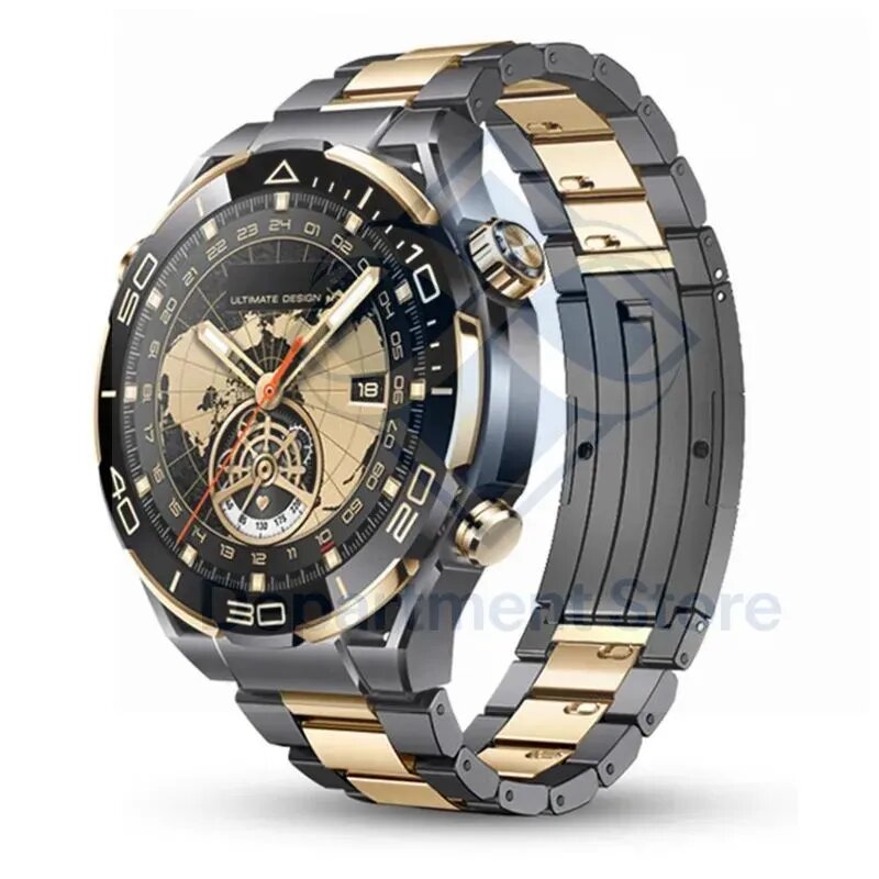 22мм Ремешок из титана для HUAWEI Watch ULTIMATE DESIGN Ремешок, Watch 43 Pro GT 3 46 ммGT 4 46 ммGT2 Pro металлический браслет для наручных часов , 22 мм