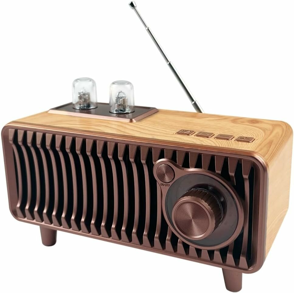 Ретро Bluetooth-колонка-радио из дерева