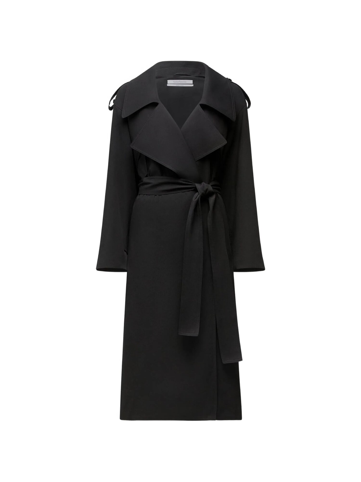 Пальто Belted flap-pocket trench coat