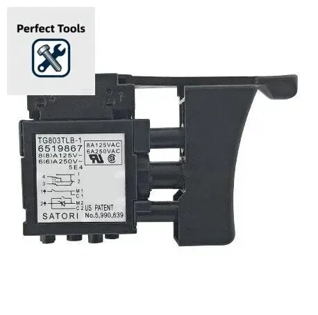 Выключатель TG803TLB-1 для дрели 6410 Makita 651986-7