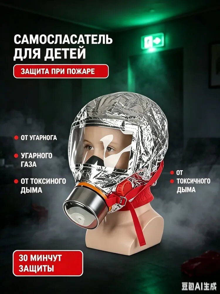 Противогаз, FFP2, размер S, 1 шт.