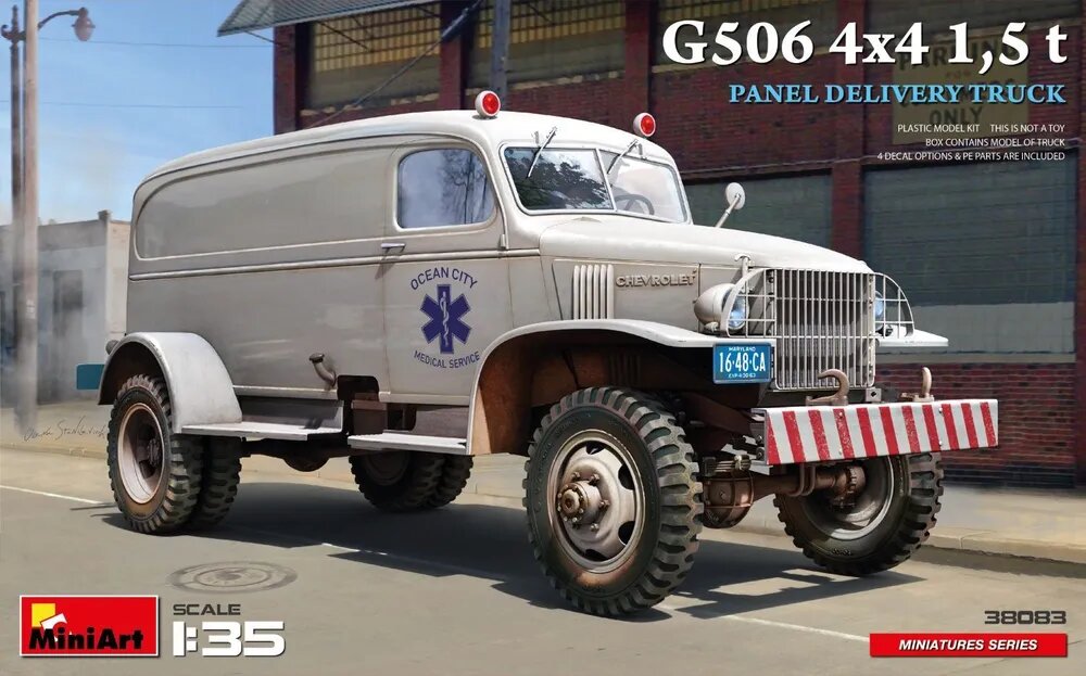 Miniart 38083 1/35 Автомобиль G506 4x4 1,5t Panel Delivery Truck