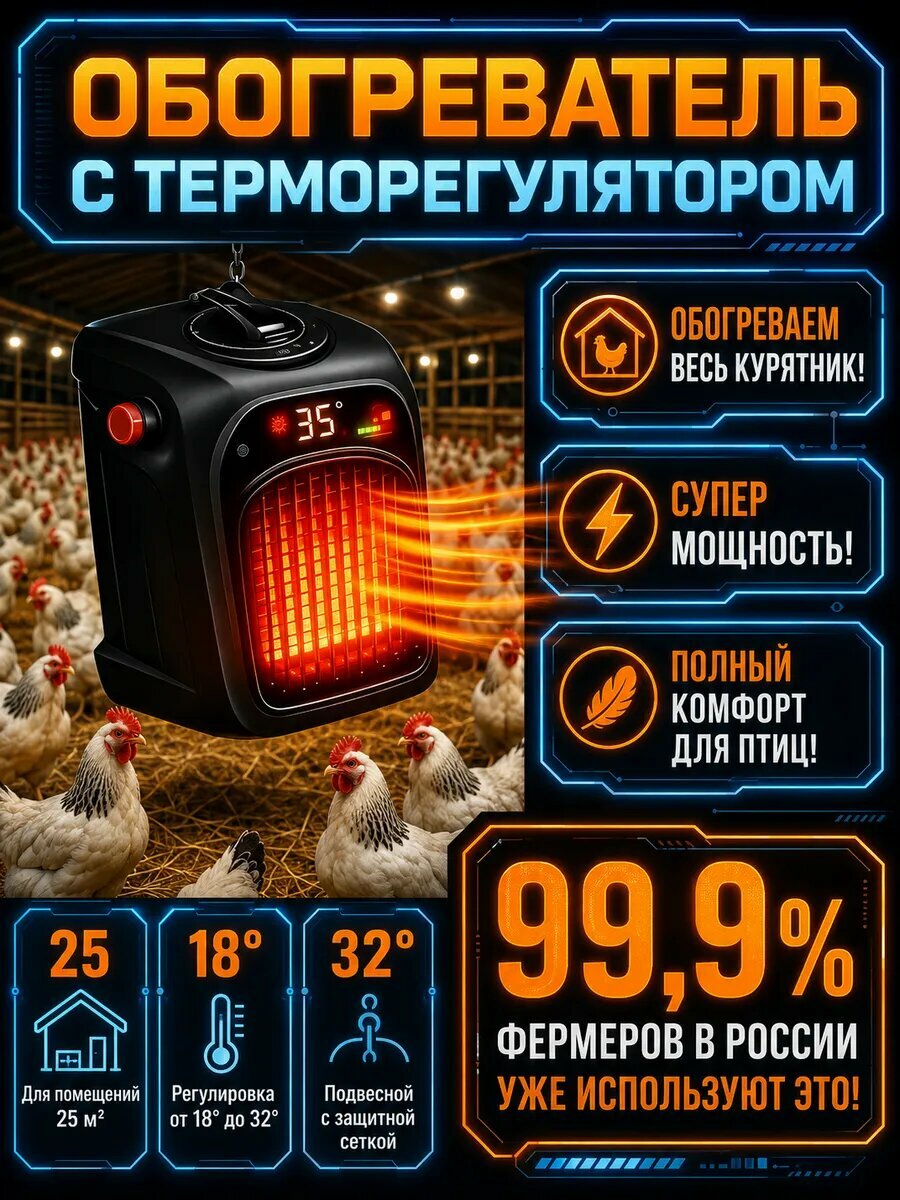 Инфракрасная лампа для цыплят