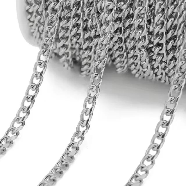 Цепочка из нержавеющей стали, Steel-4.6x7mm, 1 метр