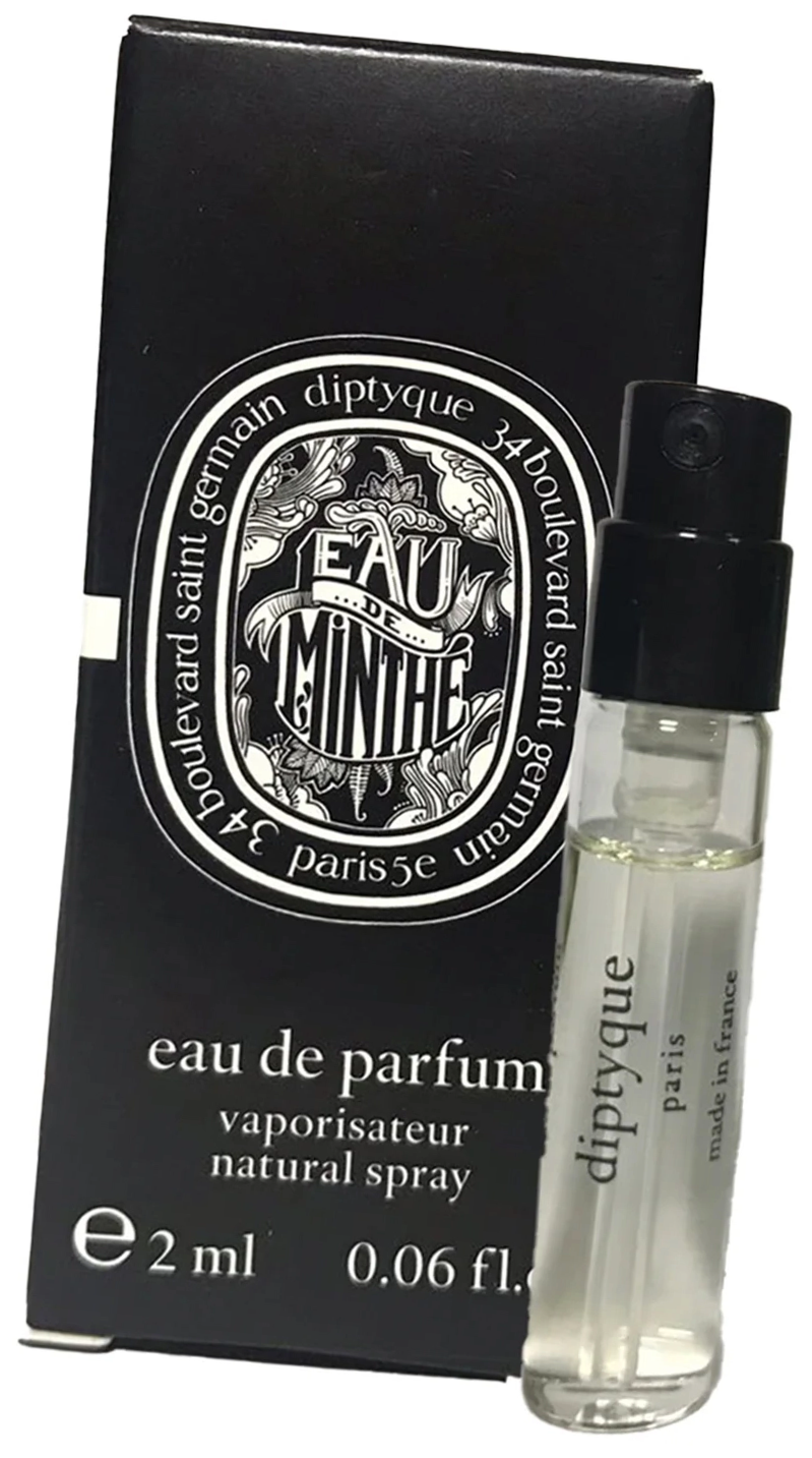 Diptyque Eau De Minthe 2 мл сэмпл мятной парфюмерной воды - Диптих Минте для мужчин и женщин