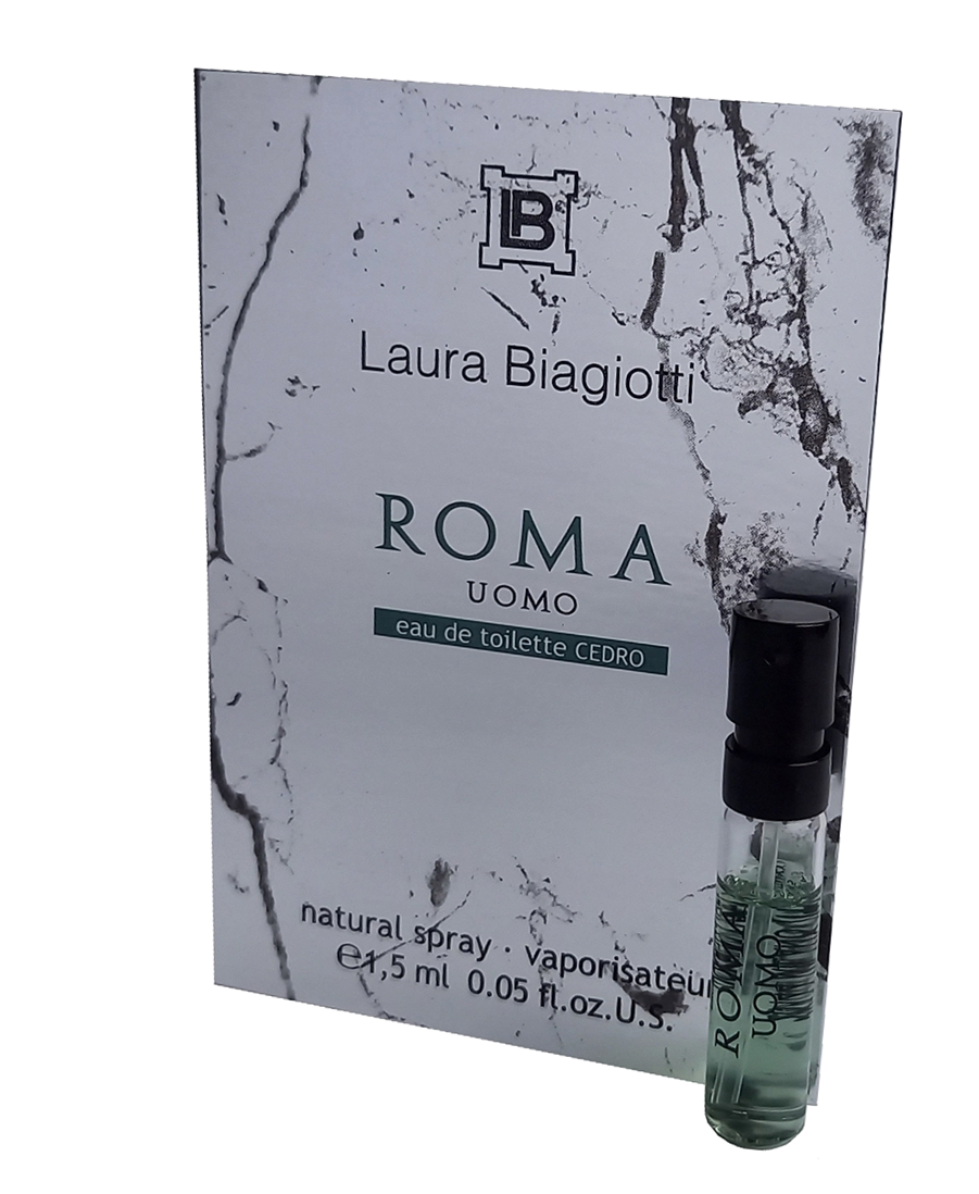 Мужской пробник Laura Biagiotti Roma Uomo Cedro - туалетная вода 1.5 мл