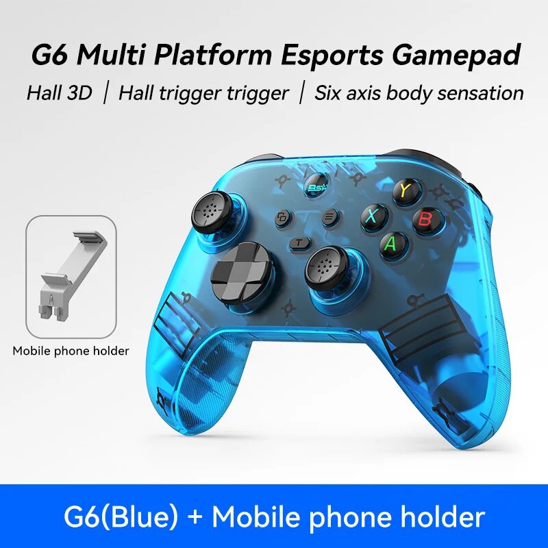 Беспроводной геймпад DIXSG BSP G6 Синий, blue-A