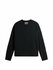 Свитер Woolrich Crew-neck drop-shoulder sweater, размер 44, , black