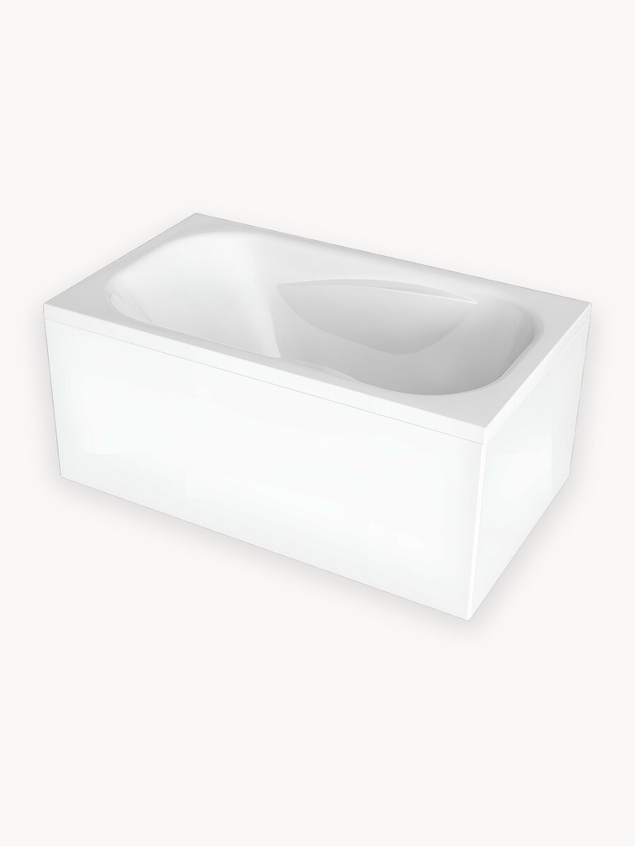 Ванна акриловая 130х70 см CLASSIC комплект 3в1: Акриловая ванна, металлическая рама, слив-перелив 01кл1370Акс2+