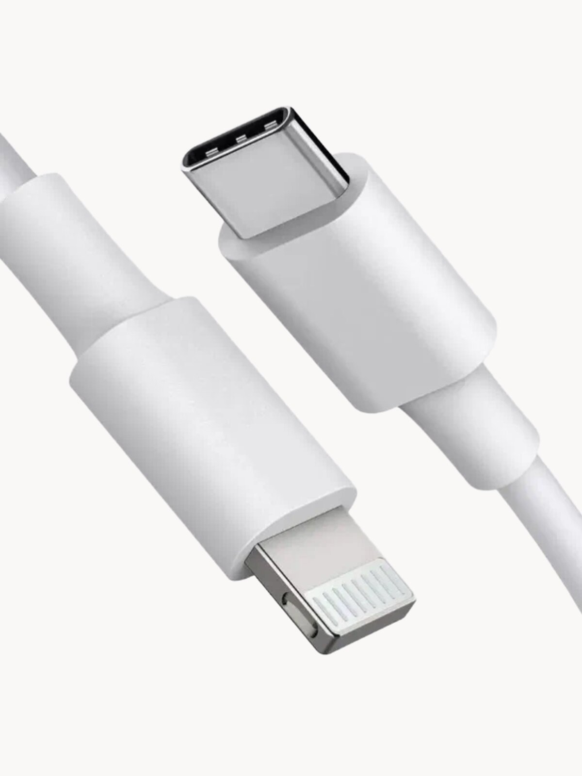 Кабель USB Type-C Lightning/зарядка для iPhone, iPad, iPod/1метр/Белый