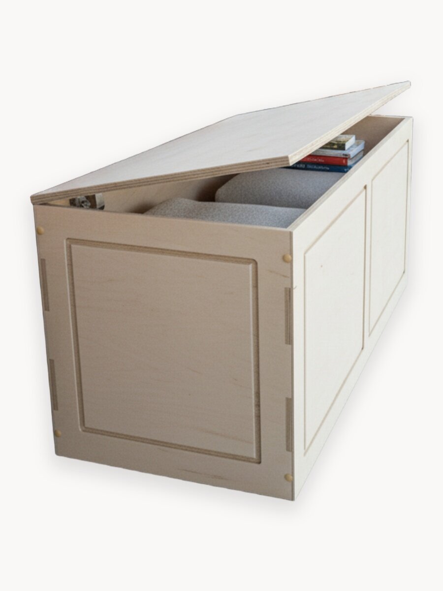 Деревянный сундук ящик для хранения вещей, игрушек, книг 80х40х40 см