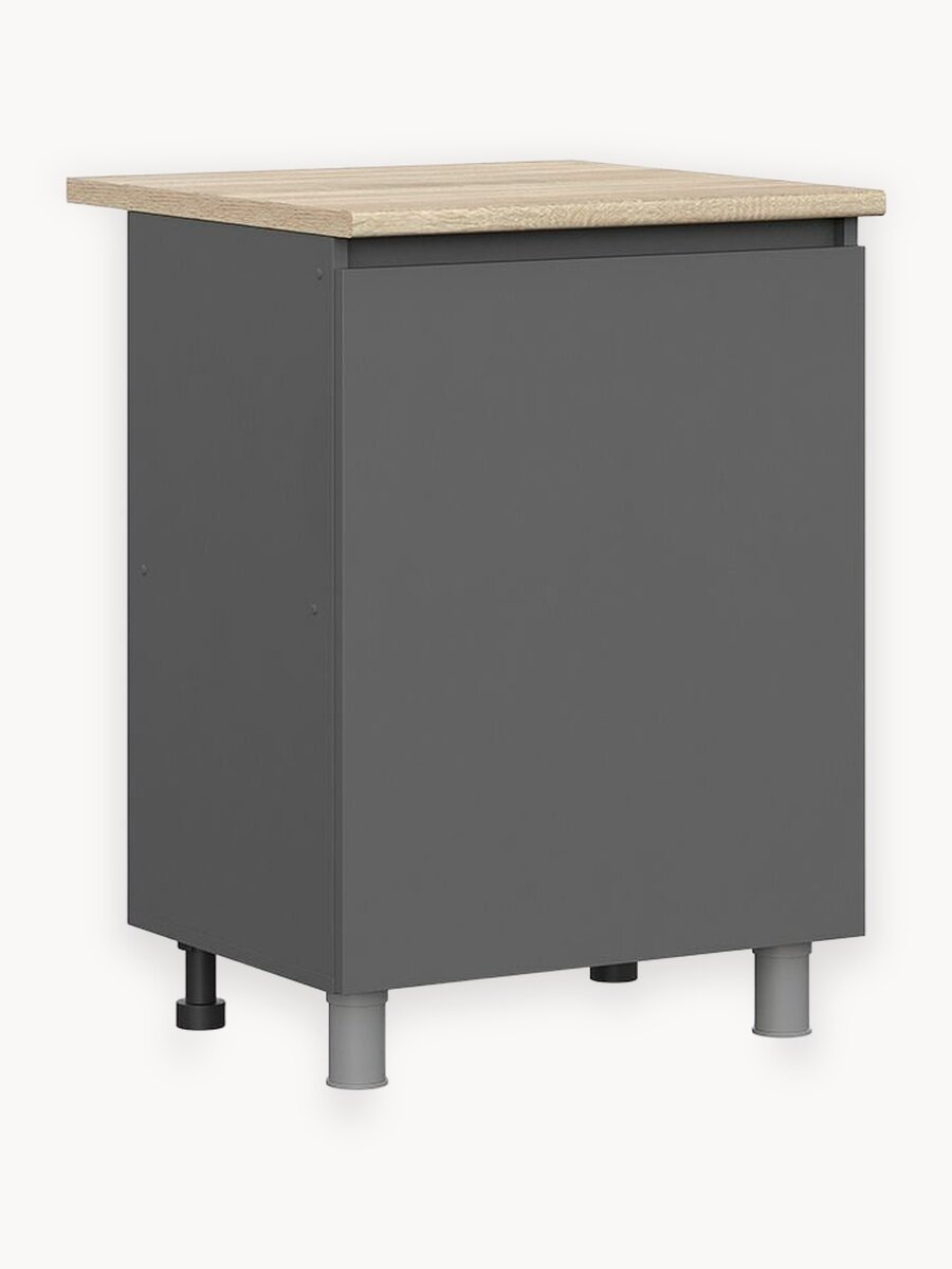 Стол-рабочий со столешницей С601 Денвер, графит