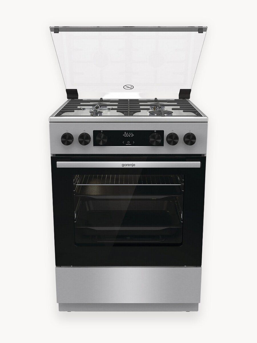 Плита газовая Gorenje GGI6C22XA нержавеющая сталь, отдельностоящая